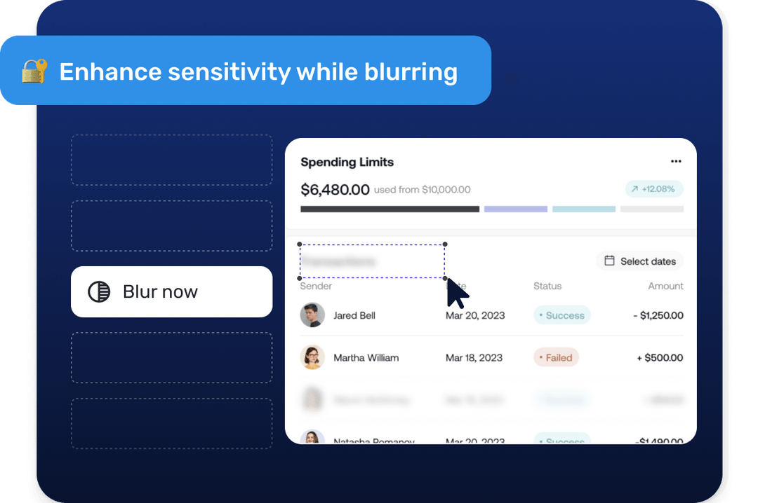 Quickly blur screenshots and images with precision | Floik Features